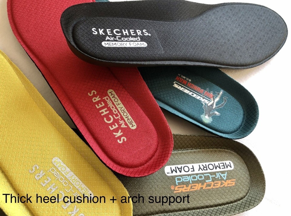 SKECHERS MEMORY FOAM AIR COOLED INSOLES FOOTBED INSERTS US MENS /WOMENS ...