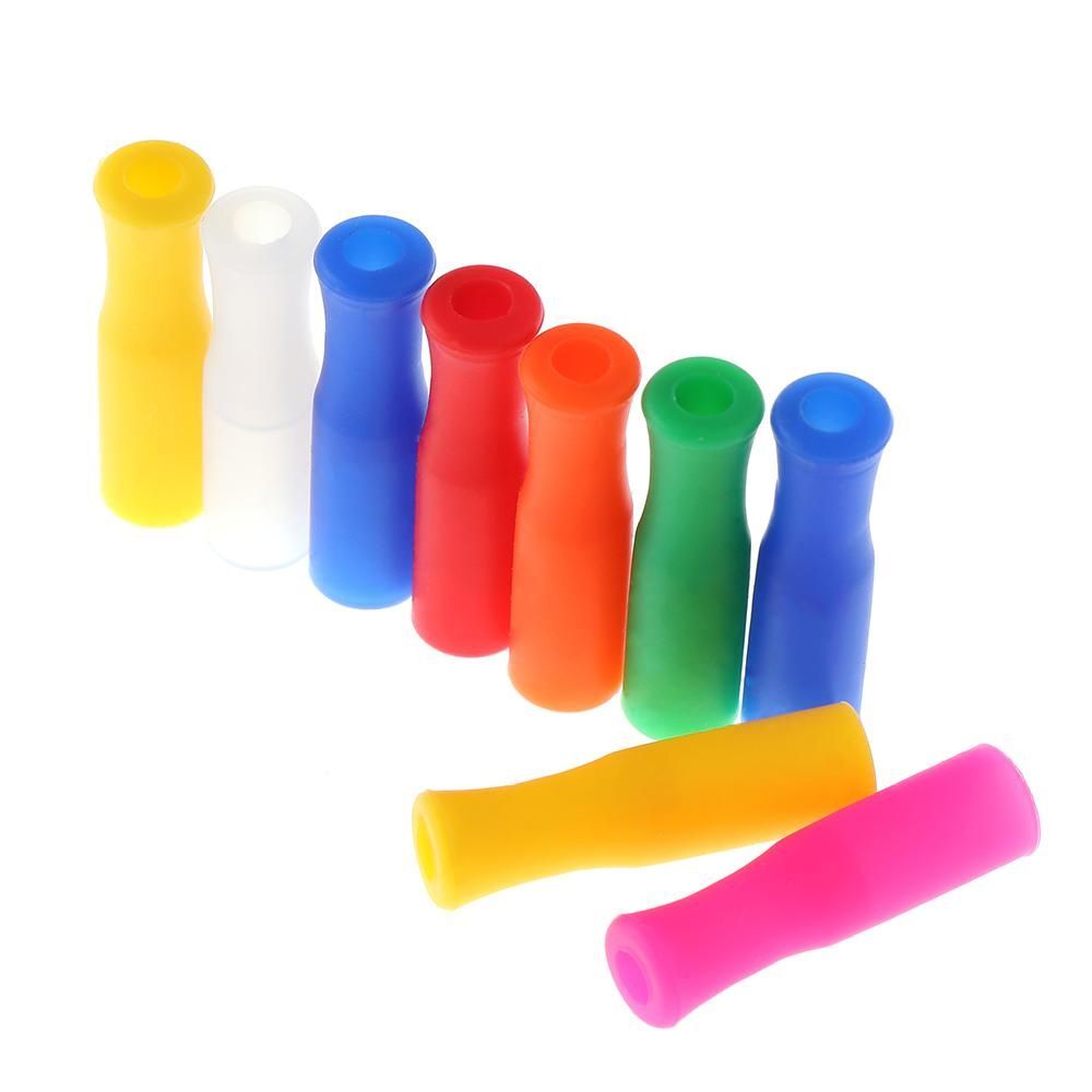 Tip stainless steel Straw sleeve drinking straw straws cap silicone ...
