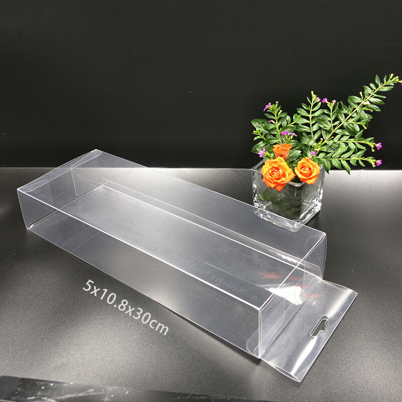 25X Clear Boxes with Hang Hole Retail Shop Display PVC Plastic Box ...