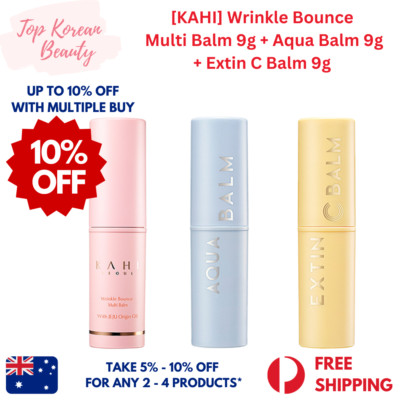 [KAHI] Wrinkle Bounce Multi Balm 9g + Aqua Balm 9g + Extin C Balm 9g (Back ord) | eBay Australia
