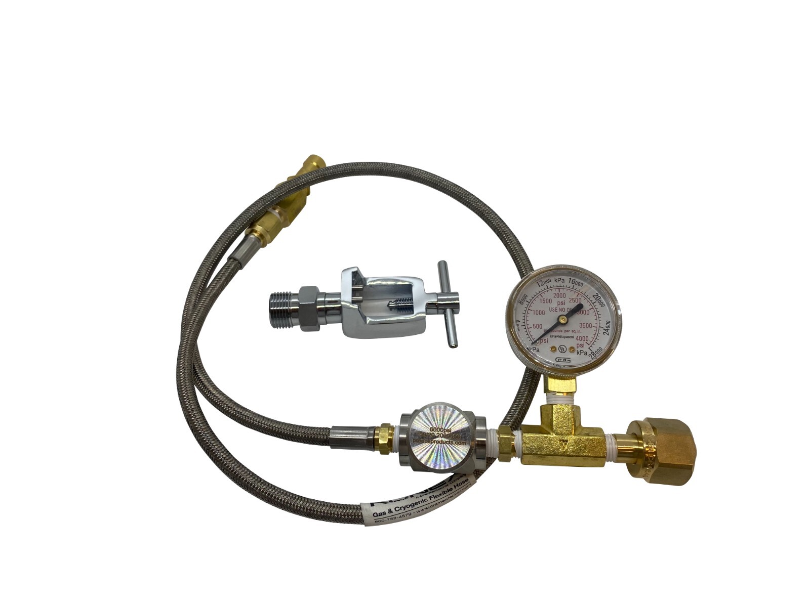 Homefill Oxygen Transfill CGA540 & CGA870 Oxygen Tank w/36'