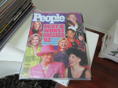 People Magazine Oct 25 1993 Best and Worst Dressed '93 Roberts Clinton ...