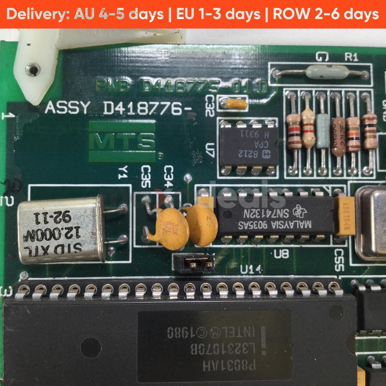 Mts 418776-01L Servo board card D418775-01D Used UMP | eBay