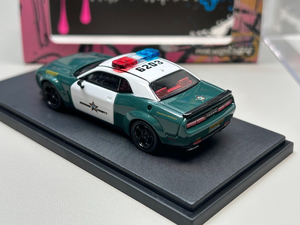 FW 1/64 Dodge SRT Hellcat Broward County American Police Car Model | eBay