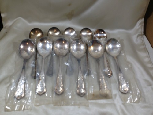 International Silver Co USN US Navy Kings Pattern Table Spoon Kings Set ...