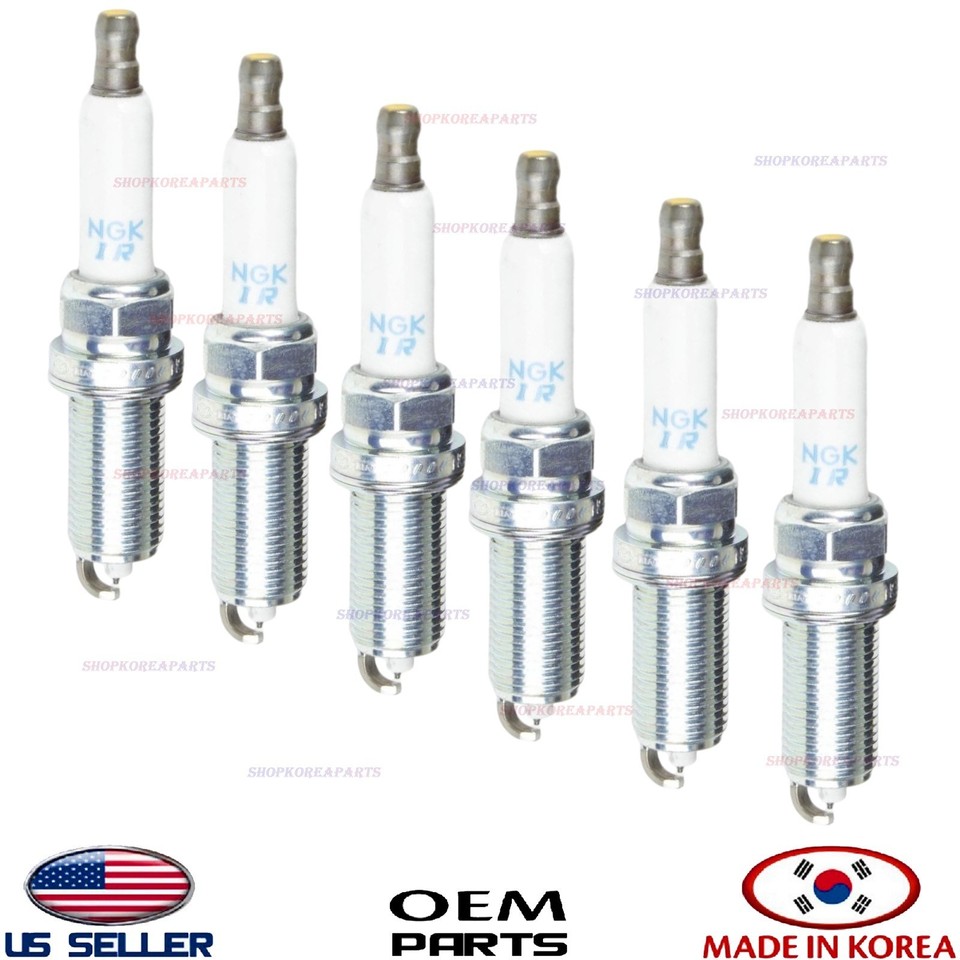 6pcs Genuine Iridium Spark Plug 3.3L 2017-25 Genesis G70 G80 G90 ...