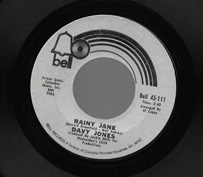 DAVY JONES-BELL RECORDS-WELCOME MY LOVE-RAINY JANE-NM CONDITION | eBay