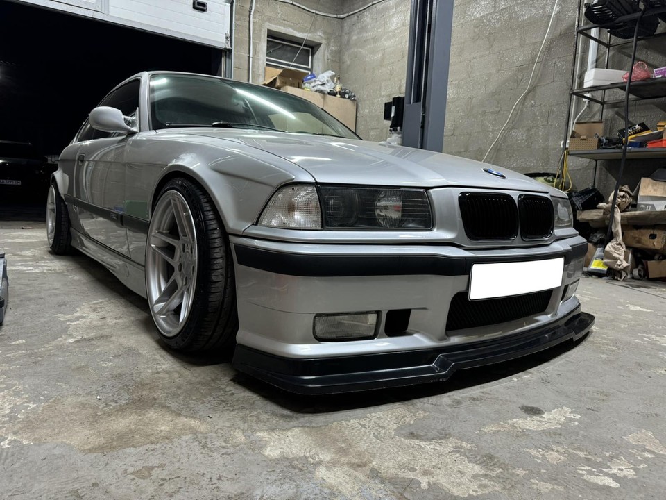 bmw E36 GT style Front lip spoiler M3 bumper splitter abs plastic ...