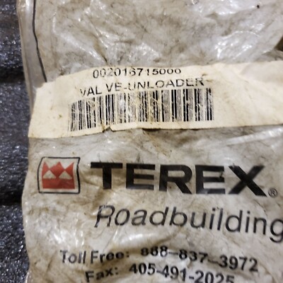 TEREX UNLOADING BLOCK # 00201671500 | eBay