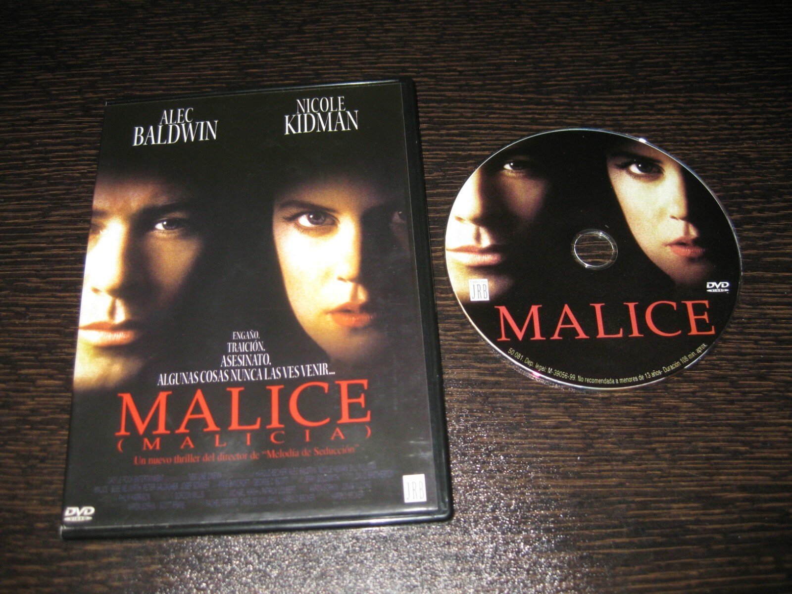 Malice DVD Alec Baldwin Nicole Kidman Bill | eBay