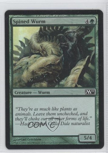 2010 Magic: The Gathering - 2011 Core Set Foil Spined Wurm #197 0a1 | eBay