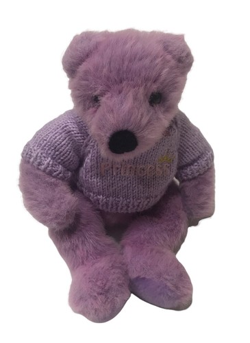 Ty Purple Bear 14” Plush 1999 Stuffed Animal Toy Princess Sweater | eBay