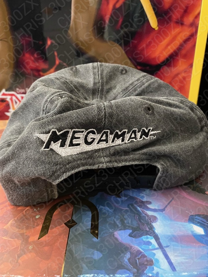 Mega Man 1UP Dad 8-Bit Retro Baseball Snapback Hat Cap Figure Megaman ...