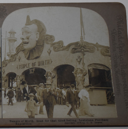 Vintage Stereoview Card St Louis Worlds Fair 1904 Exposition Temple of ...