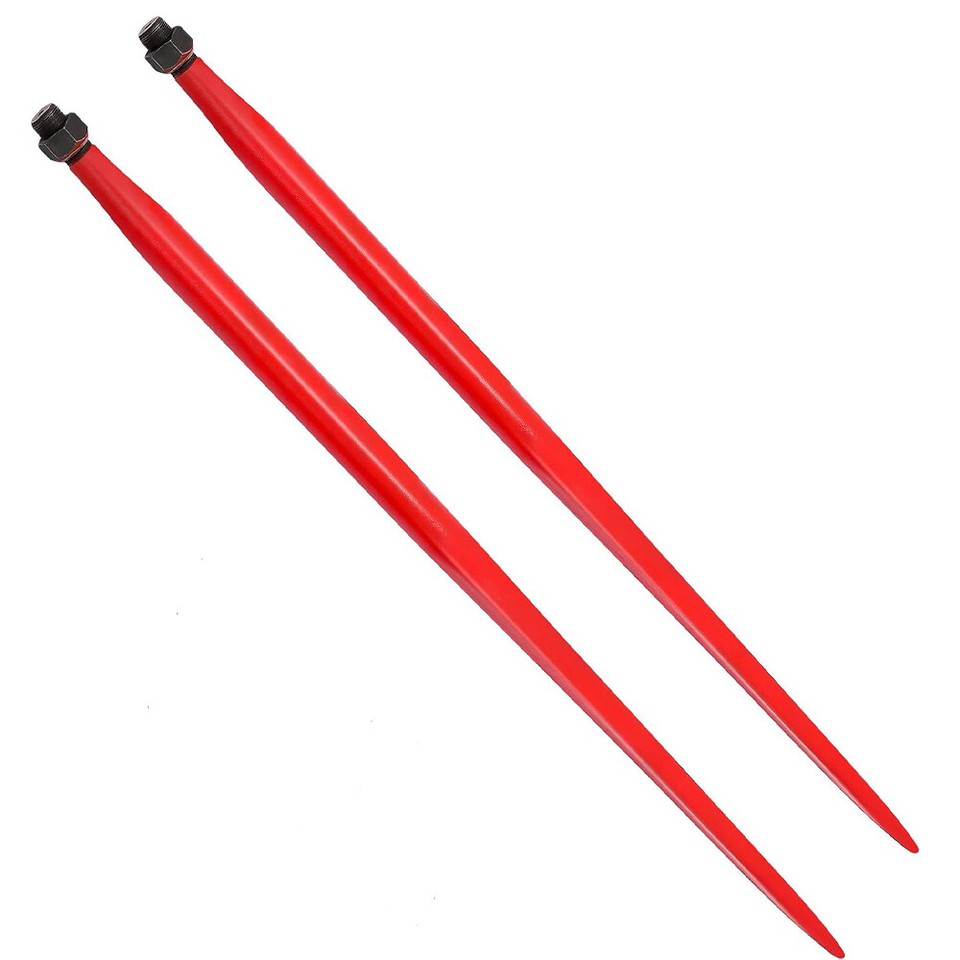 2Pcs Hay Bale Spear 49" 4500 lbs Capacity Spike Fork for Tractors ...