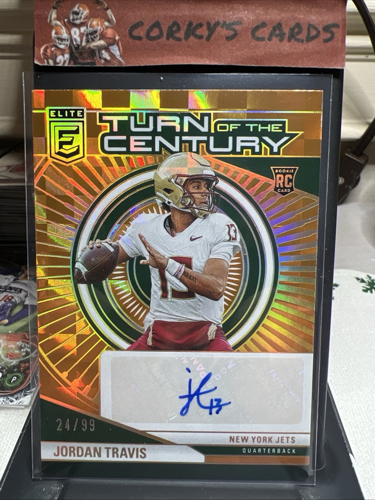 Jordan Travis 2024 Elite #TCA-JTR Turn of the Century Autographs ...