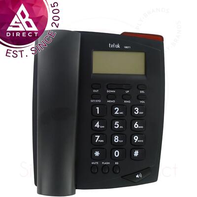 Tel UK Venice Phone Caller ID Telephone?Extra Large Display?Wall ...