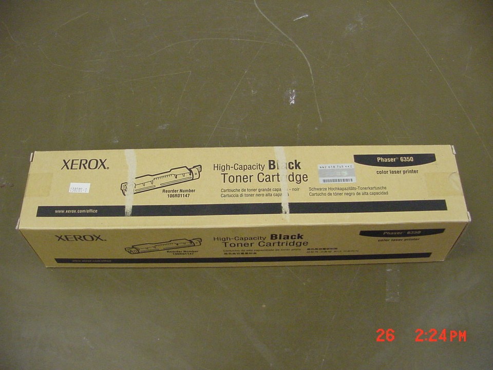 106R01147 XEROX PHASER 6350 TONER Cartridge BLACK 10K | eBay