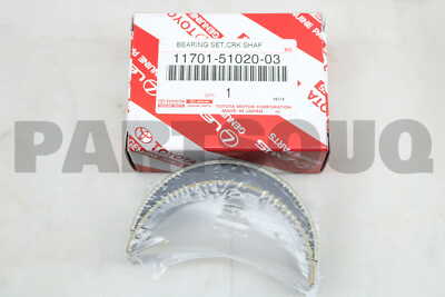 117015102003 Genuine Toyota BEARING, CRANKSHAFT 11701-51020-03 | eBay