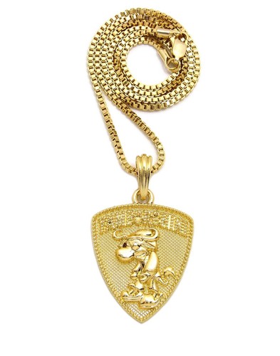 NEW YAMBORGHINI PENDANT & 24" BOX/CUBAN/ROPE CHAIN HIP HOP NECKLACES ...