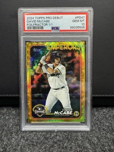 2024 Topps Pro Debut David McCabe FoilFractor 1/1 #PD-47 PSA 10 | eBay