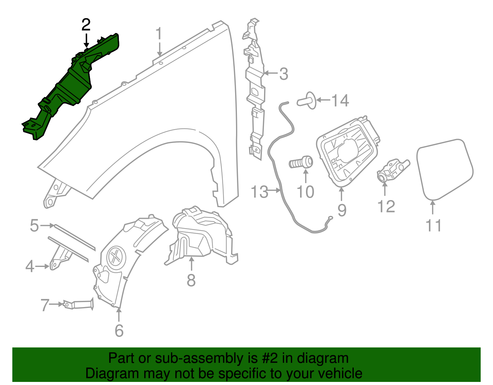 Genuine BMW OEM 51647368157 Supporting Strut Side Panel Front Left for ...