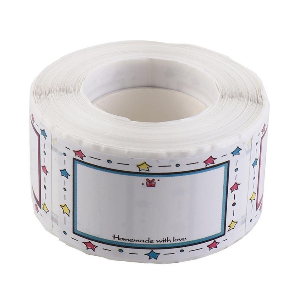 250Pcs/Roll Blank Kitchen Name Label Sticker Food Storage Box Gift Tags ...