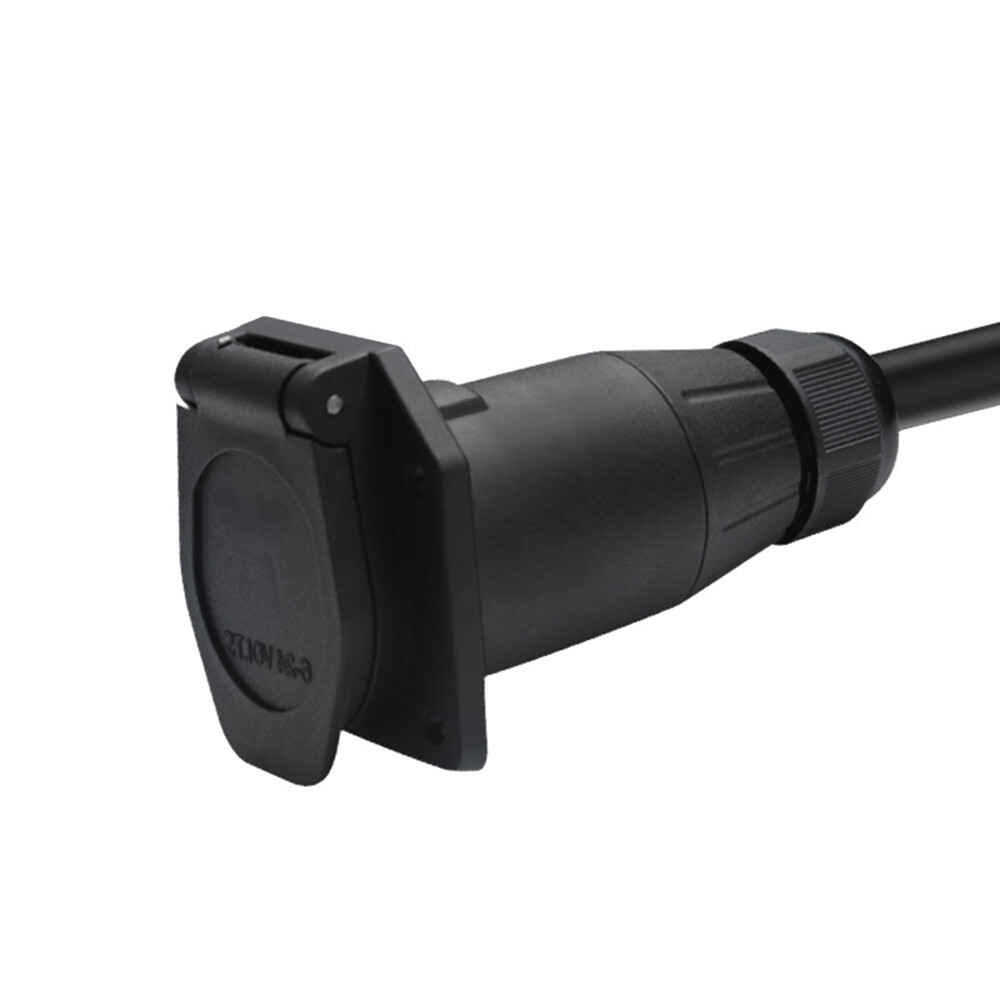 Trailer 7-pin one-to-two Plug Connection Cable 7p RV Trailer Power Cord ...