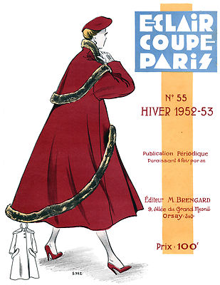 1952-53 Winter Eclair Coupe Paris Pattern Book Reprint | eBay