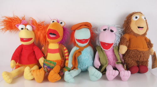 Fraggle Rock Plush Stuffed Animals Lot of 5 Jim Henson 16 Inch Toy ...
