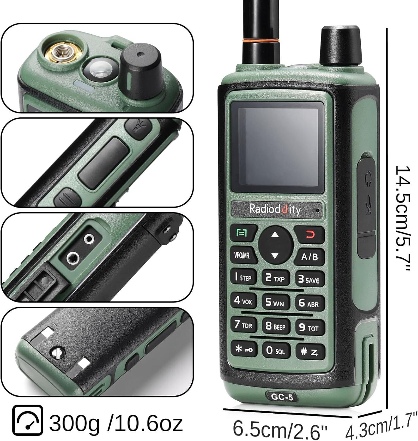 Digital Handheld Radio Scanner Fire Police VHF FM EMS Ham 2 Way ...