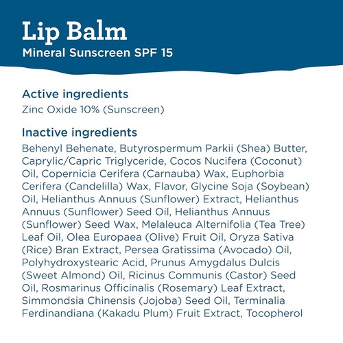 3-Pack Blue Lizard Mineral SPF 15 Lip Balm: Broad Spectrum Sun ...