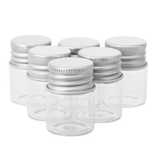 20PCS little glass bottles Tiny Glass Jars Empty Sample Bottles Small ...