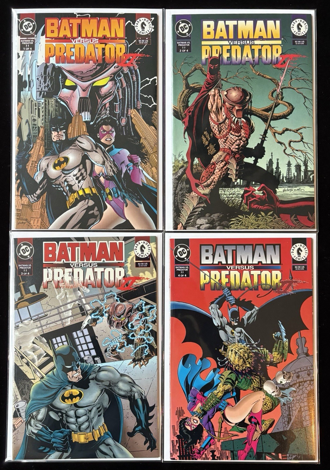 Batman vs Predator II #1-4 (1994) Dark Horse Full Run Set NM (9.4 ...