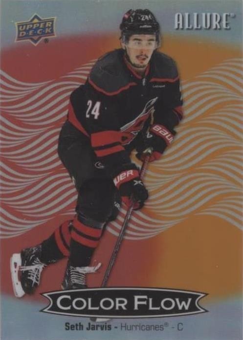 2024-25 Upper Deck Allure - Color Flow Seth Jarvis #CFL-50 Red Orange ...