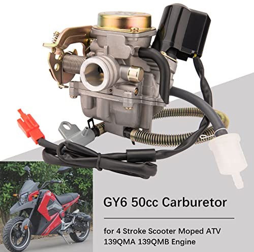 GY6 Carburetor for 139QMB 49cc 50cc Scooter Moped PD18J Carb Engine | eBay