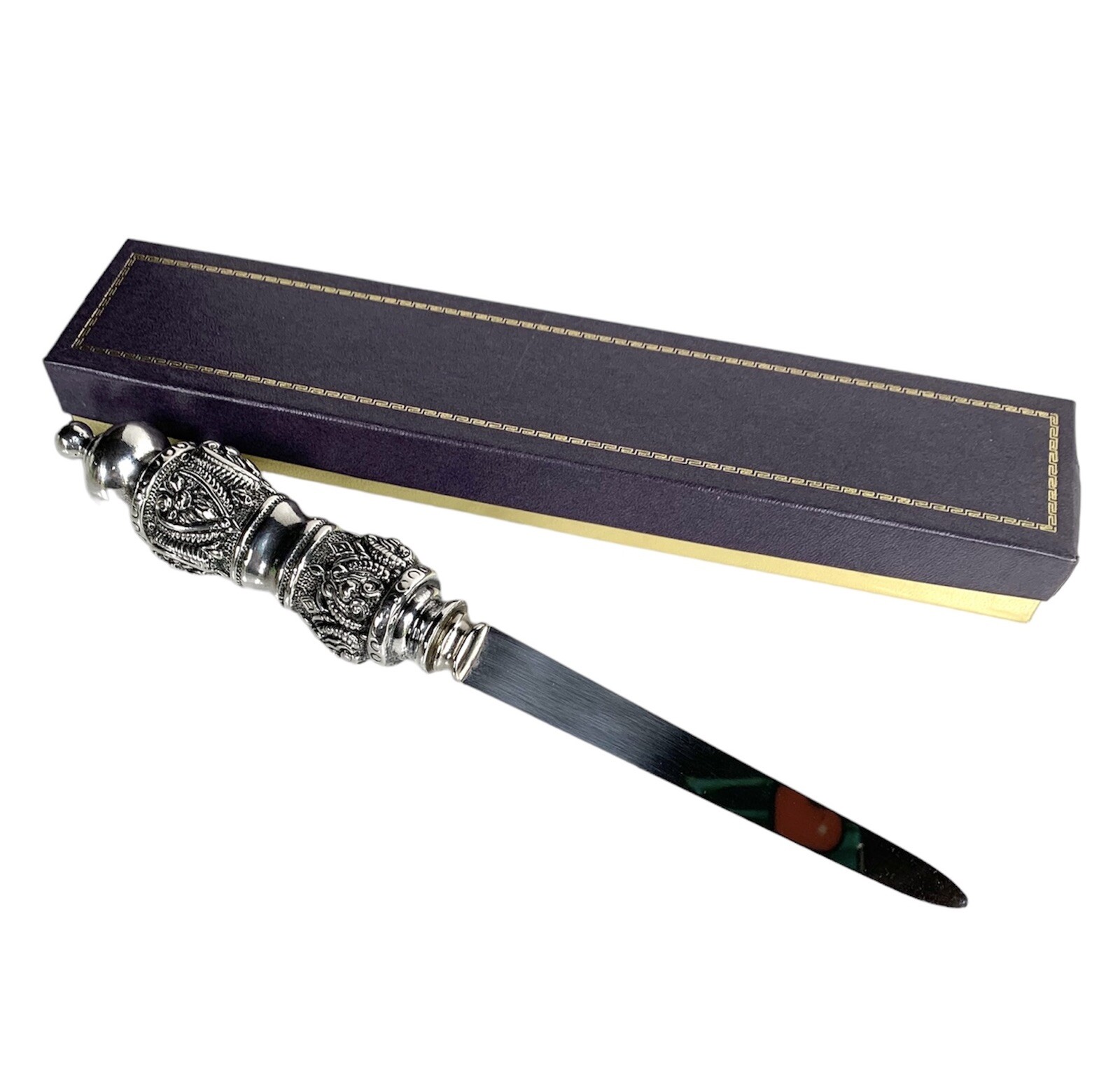 STERLING SILVER .925 ORNATE ENGLISH LETTER OPENER 9.5 inches ...