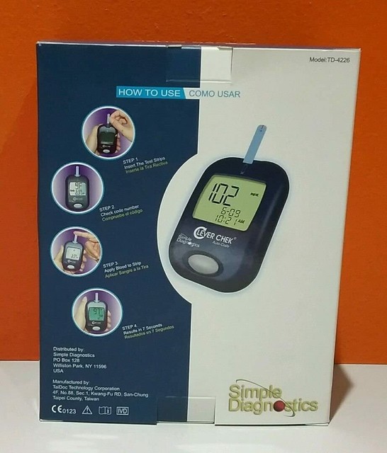 Clever Chek Auto-code Blood Glucose Meter 1 Count Each for sale online ...