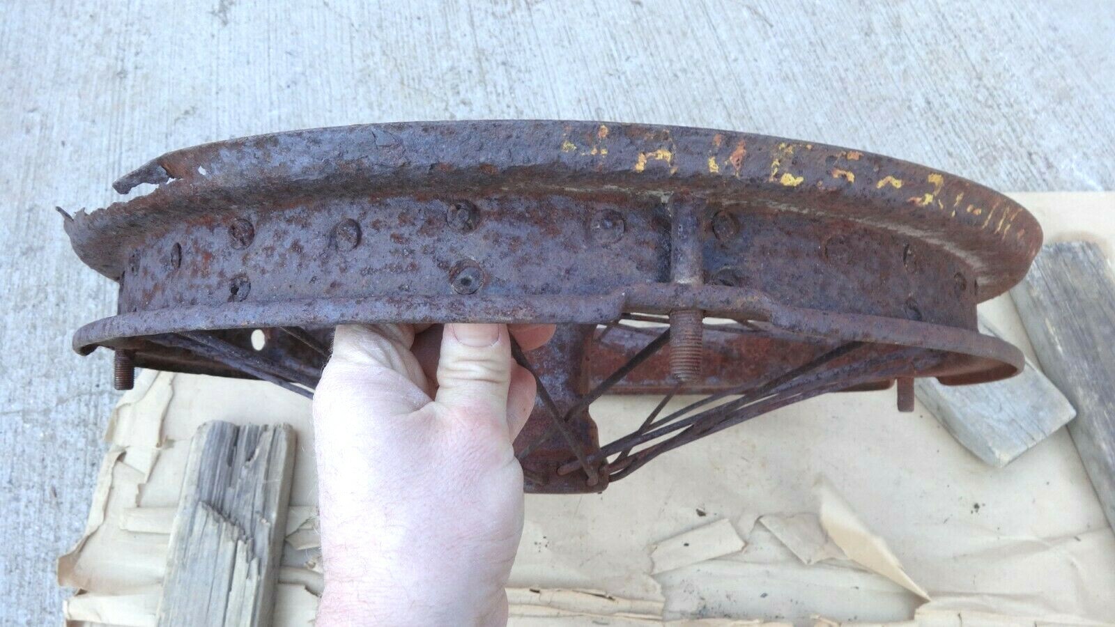 Vintage Model T Ford WIRE SPOKE WHEEL for 21" rim Original 48 spokes | eBay