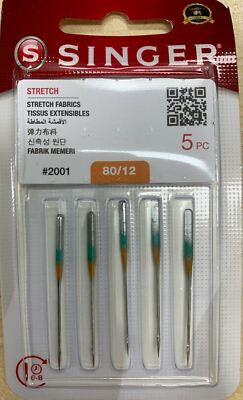 Genuine Singer Stretch Needles #2001 Size:80/12 | eBay