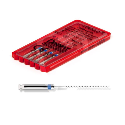 Dentsply A002221700200 RA Lentulo Spiral Fillers SS #2 Blue 17mm 4/Pk ...