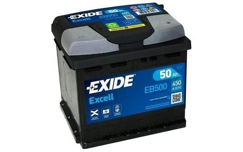 EXIDE Batterie de voiture 50Ah/450A pour OPEL CORSA SUZUKI SWIFT FIAT ...