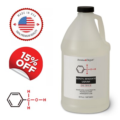Benzyl Benzoate Half Gallon USP/NF Wholesale Cas: 120-51-4 Bulk Aroma ...