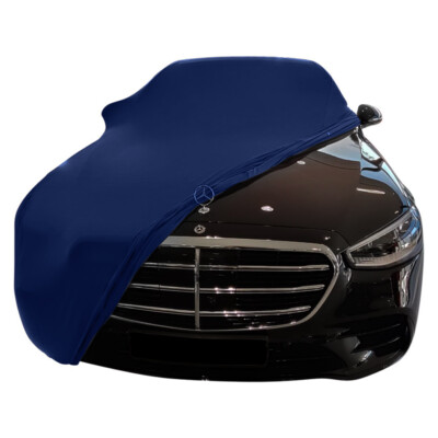 Indoor car cover fits Mercedes-Benz S-Class (W223) bespoke Le Mans Blue ...