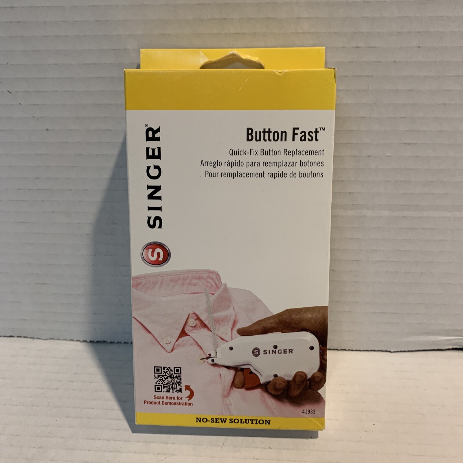 SINGER Button Fast QUICK-FIX BUTTON REPLACEMENT TOOL No-Sew Compact ...