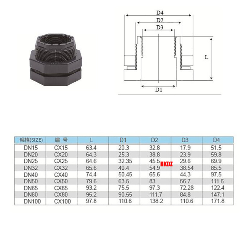UPVC Water Fish Tank Pipe Connector Joint Tower Female Thread/Sockets ...
