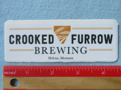 Refroidir Autocollant Bière ~ Crooked Furrow Brassage Co~ Helena ...