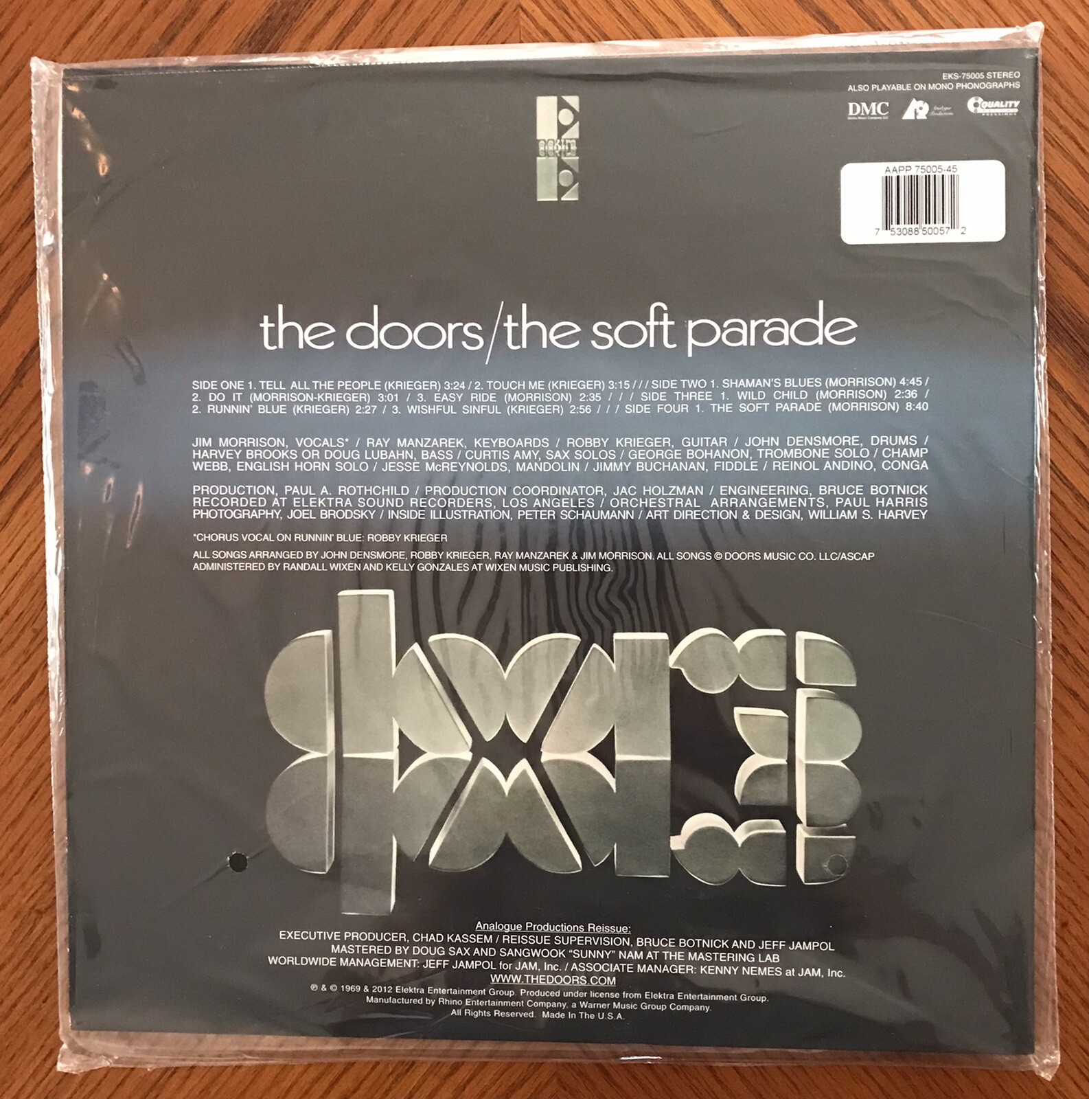 Doors - Soft Parade - 2 LPs 45 RPM Analogue Productions - Sealed ...