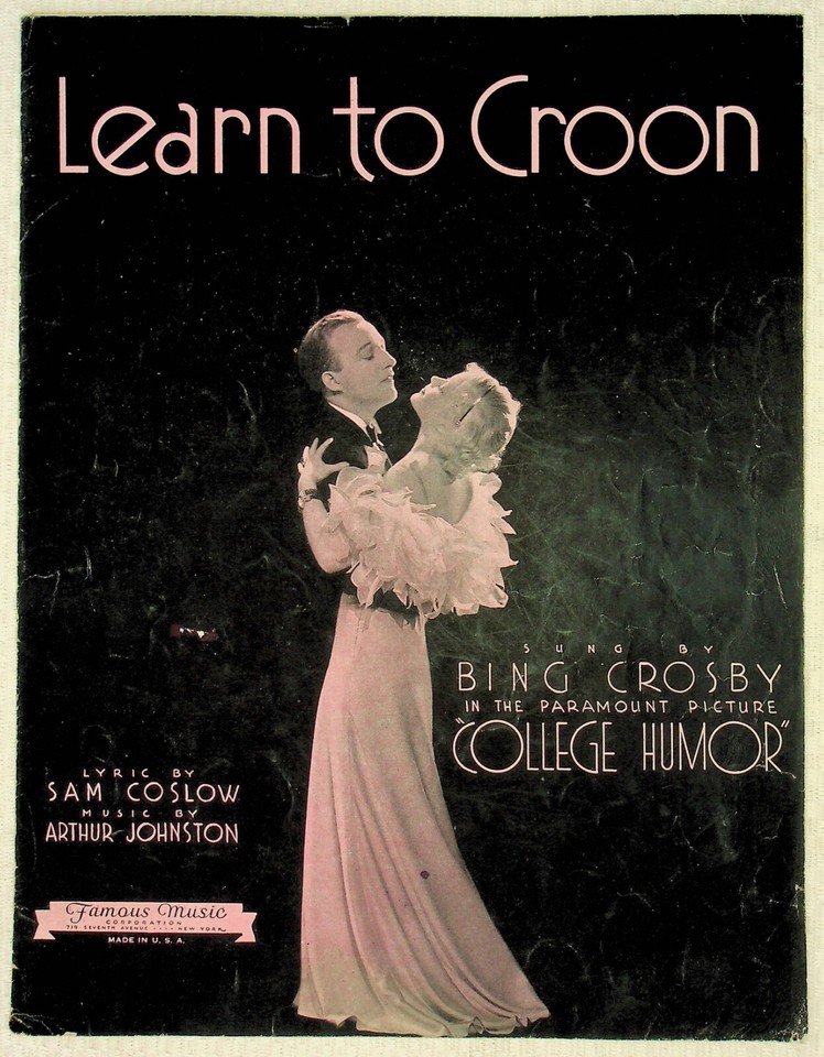 LOT OF TWO 1933 COLLEGE HUMOR SHEET MUSIC BING CROSBY - B6-9 | eBay