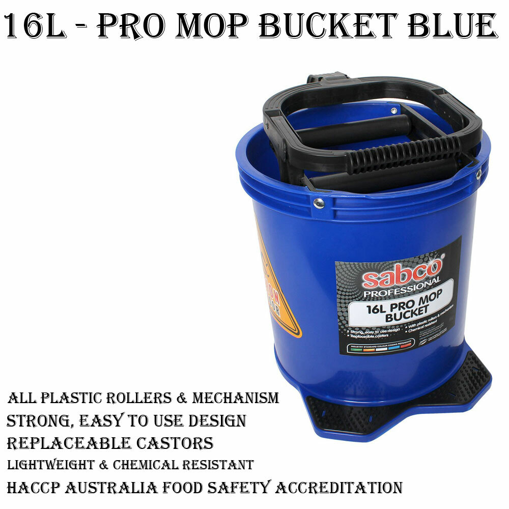 SABCO Pro Heavy Duty Mop Bucket with Plastic wringer - Lightweight ...